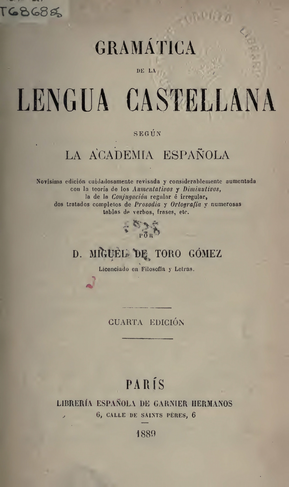 Gramática de la lengua castellana - Mugra